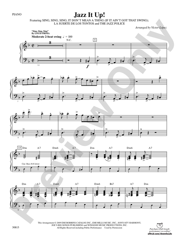 Jazz It Up!: Piano Accompaniment: Piano Accompaniment Part - Digital ...