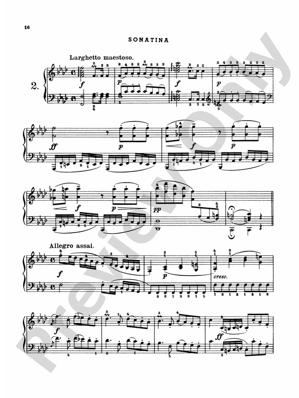 Beethoven: Sonatinas, Complete: Sonatina in F Minor Part - Digital ...