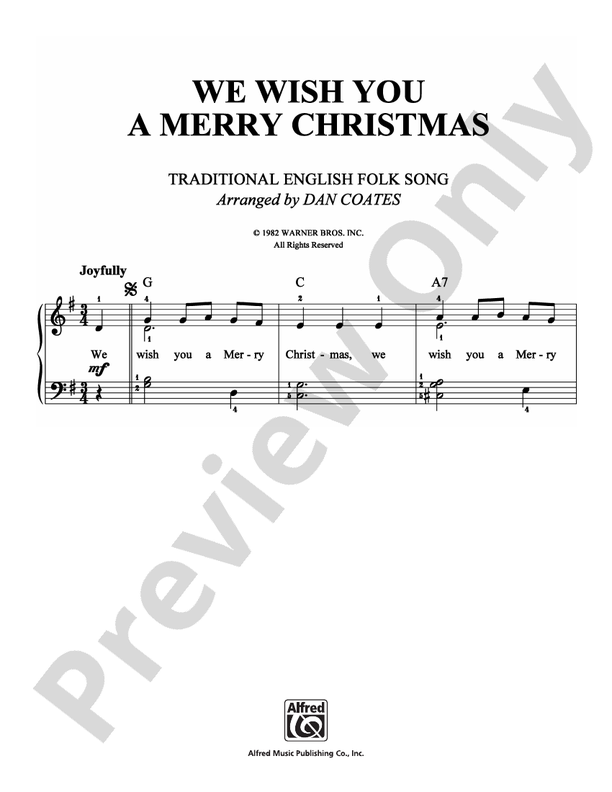 We Wish You a Merry Christmas: Easy Piano: Traditional - Digital Sheet ...