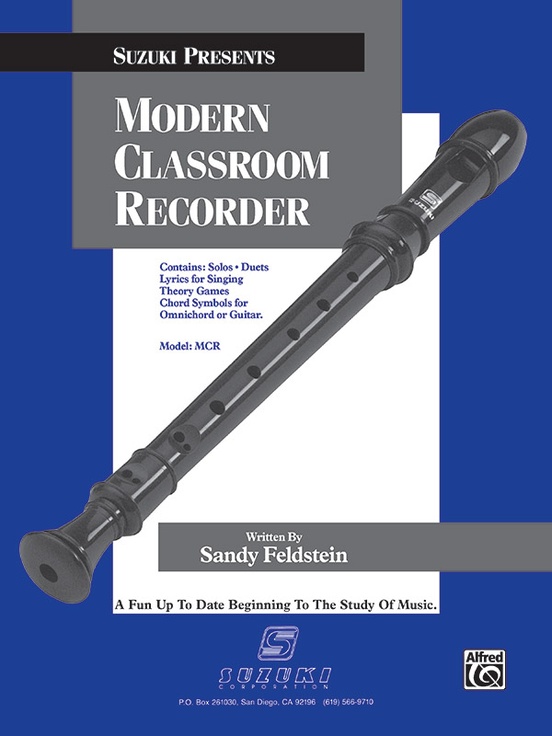 Suzuki Modern Classroom Recorder: Recorder Book | Sheet Music