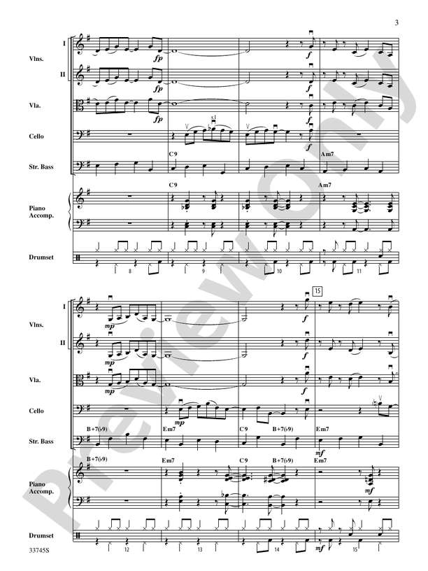 Swing Break: Score: String Orchestra Score - Digital Sheet Music Download
