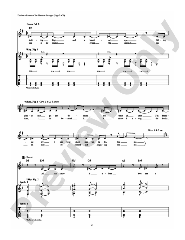 Return of the Phantom Stranger: Guitar TAB: Rob Zombie - Digital Sheet ...