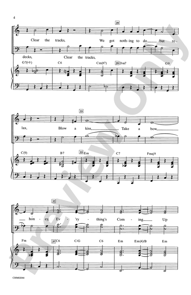 Everything's Coming Up Roses: SATB Choral Octavo: Jule Styne - Digital ...