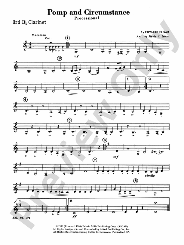 Pomp and Circumstance, Op. 39, No. 1 (Processional): 3rd B-flat ...
