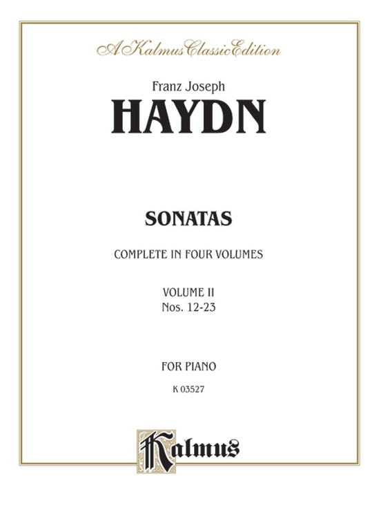 Haydn: Sonatas (Volume II): Piano Book: Franz Joseph Haydn - Digital Sheet Music Download