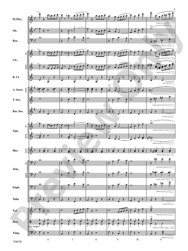 The American Stride: Concert Band Conductor Score & Parts: H. A ...