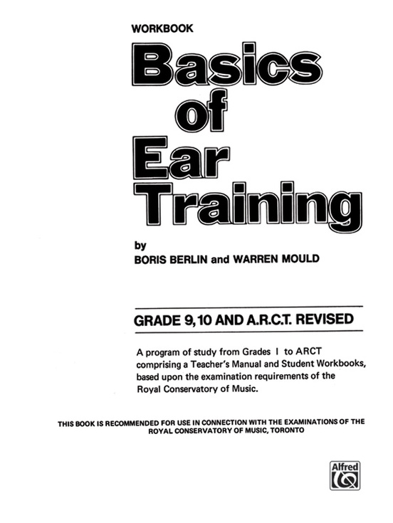 Basics of Ear Training, Grade 9-10 ARCT: Book | Sheet Music