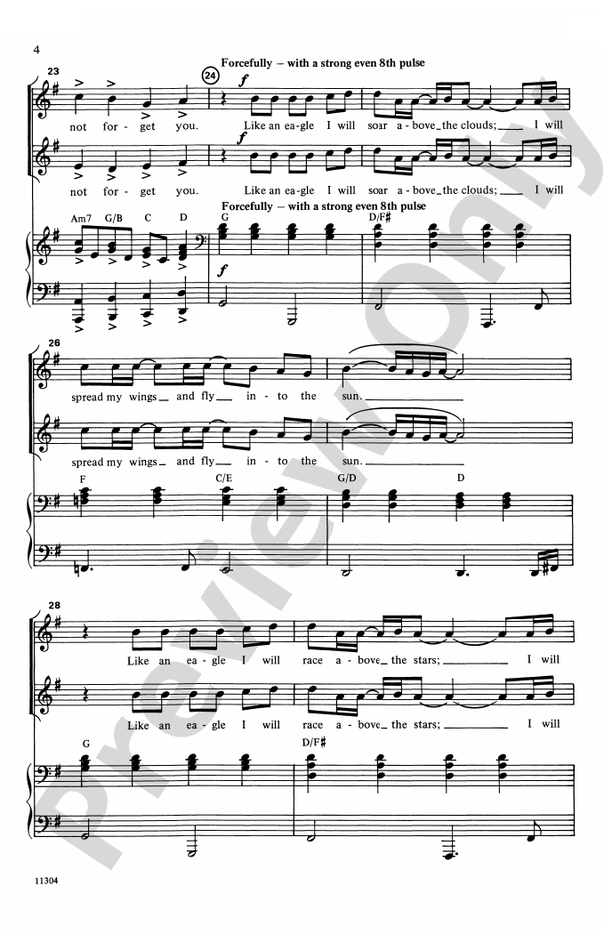 Like an Eagle: 2-Part Choral Octavo: Carl Strommen - Digital Sheet ...
