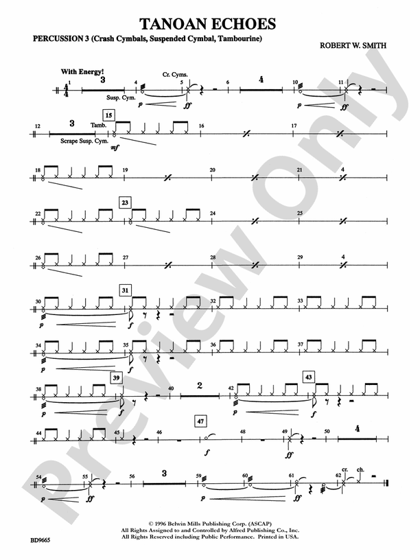 Tanoan Echoes: 3rd Percussion: 3rd Percussion Part - Digital Sheet ...