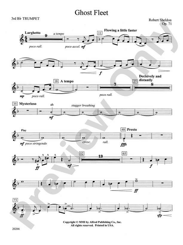 Ghost Fleet: 3rd B-flat Trumpet: 3rd B-flat Trumpet Part - Digital ...