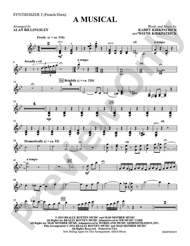 A Musical (from the musical Something Rotten!): 2nd Synthesizer: 2nd ...