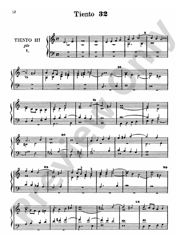 Cabanilles: Complete Organ Works, Volume III: Tiento III (32), ple, de ...