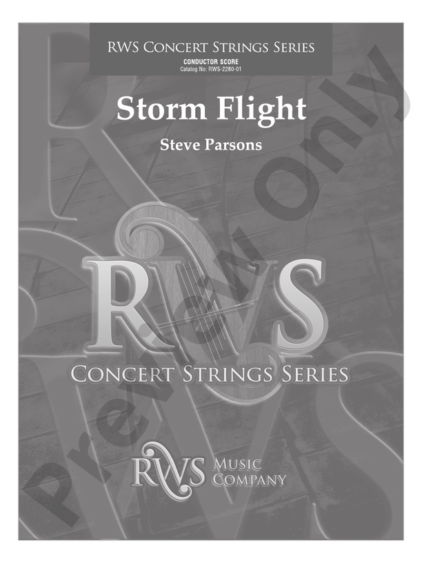 Storm Flight: String Orchestra Conductor Score & Parts: Steve Parsons ...