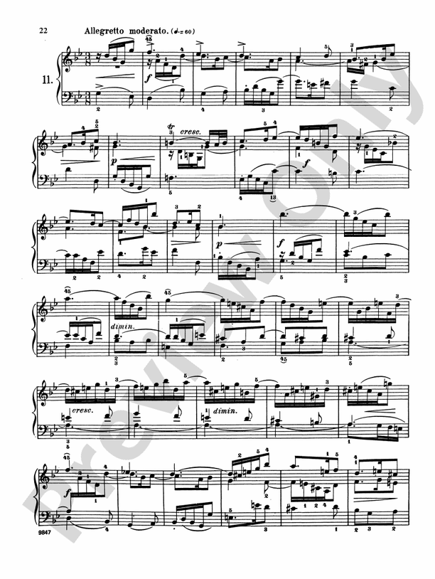 Bach: Fifteen Three-Part Inventions (Ed. Carl Czerny): 11. Three-Part Invention Part - Digital ...