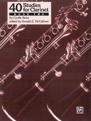 32 Etudes and 40 Studies for Clarinet: Clarinet Book: Cyrille Rose ...