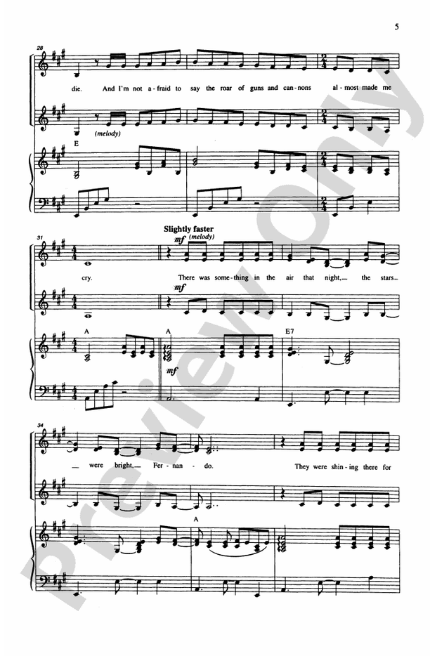 ABBA Forever!: SSA Choral Octavo: Benny Andersson - Digital Sheet Music Download