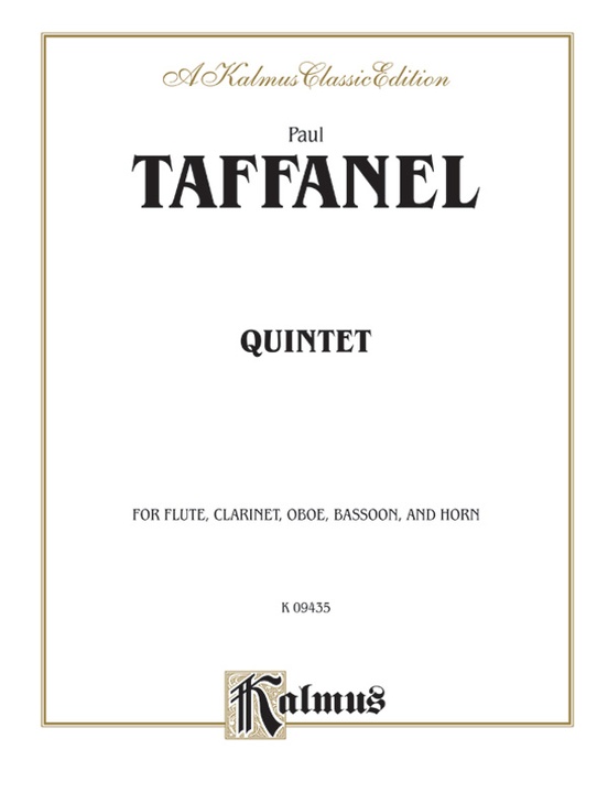 Woodwind Quintet: Woodwind Quintet: Paul Taffanel - Digital Sheet Music ...