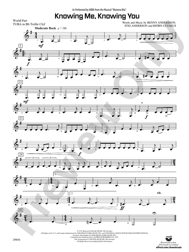 Knowing Me, Knowing You (As performed by ABBA from the musical Mamma ...