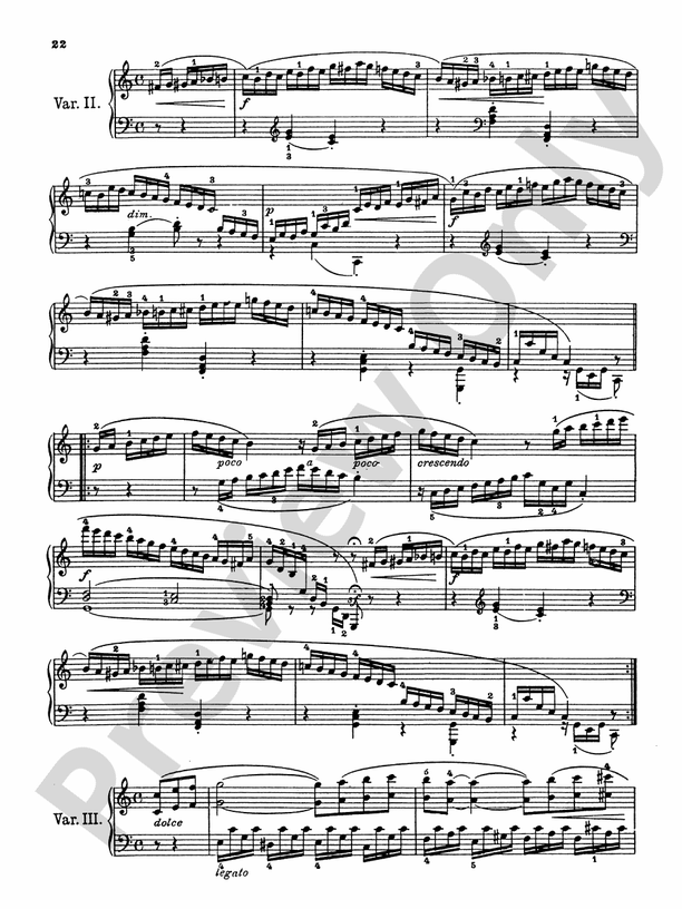 Beethoven: Variations (Volume II): Twelve Variations on a Minuet a la ...