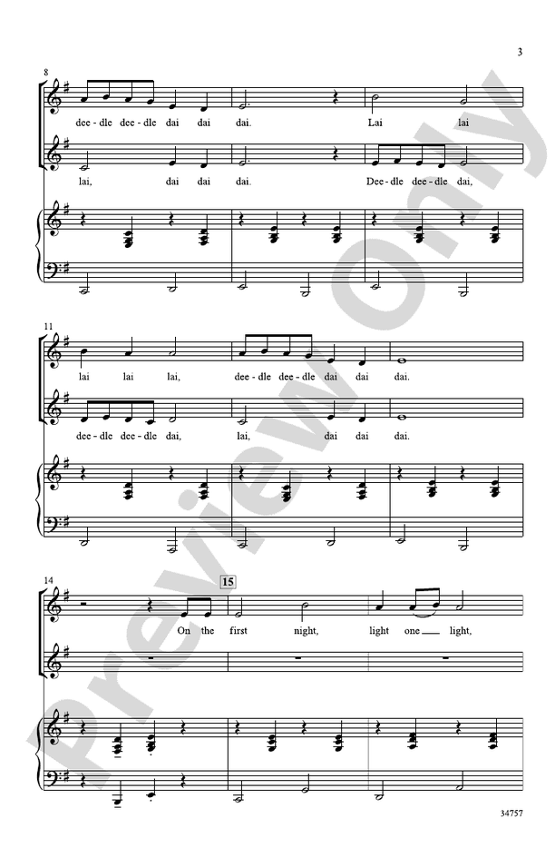 Deedle Deedle Dai: 2-Part Choral Octavo: Lois Brownsey - Digital Sheet ...