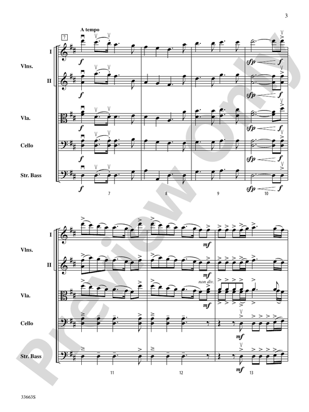 A Christmas Festival: Score: String Orchestra Score - Digital Sheet ...