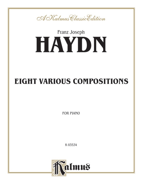 Haydn: Eight Various Compositions: 6. Adagio Part - Digital Sheet Music ...