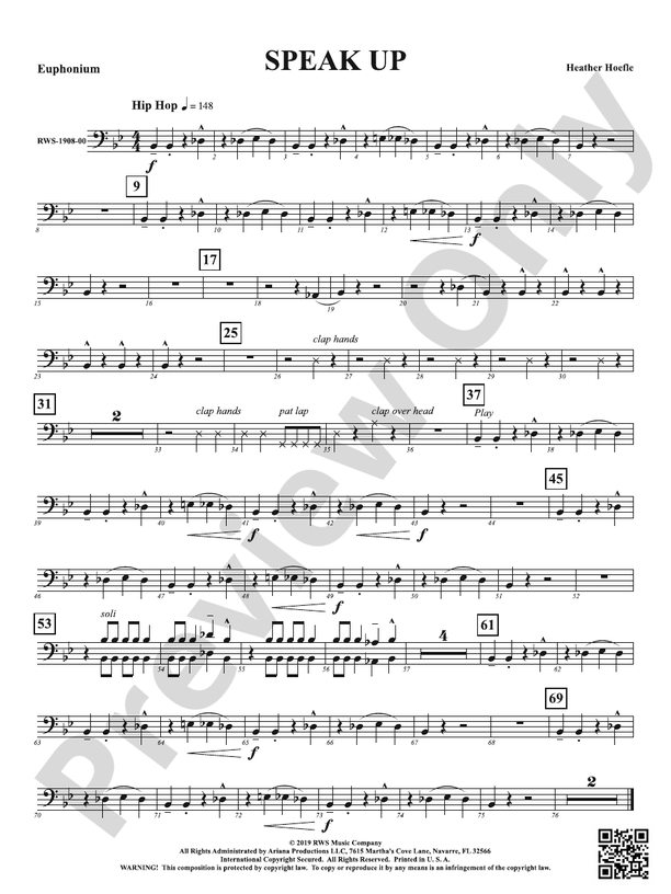 Speak Up: Baritone B.C.: Baritone B.C. Part: Heather Hoefle - Digital ...