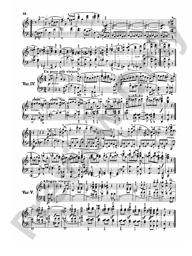 Beethoven: Variations (Volume I): 4. 33 Variations, Op. 120, C Major ...