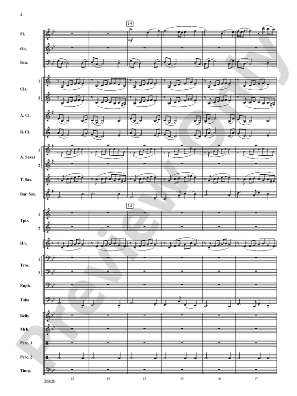 Reflection and Celebration: Score: Concert Band Score - Digital Sheet ...