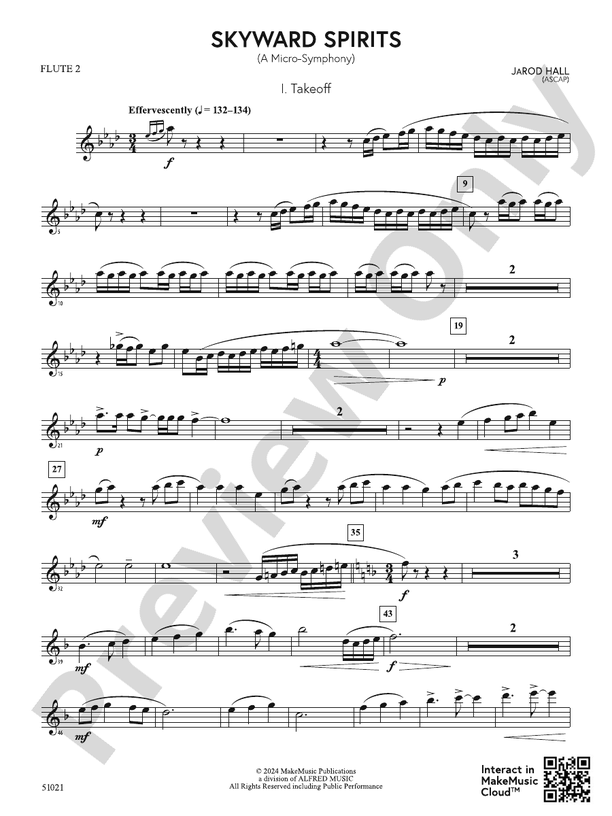 Skyward Spirits: 2nd Flute: 2nd Flute Part - Digital Sheet Music Download