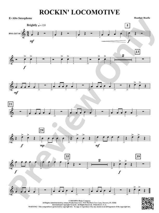 Rockin' Locomotive: 1st E-flat Alto Saxophone: 1st E-flat Alto ...