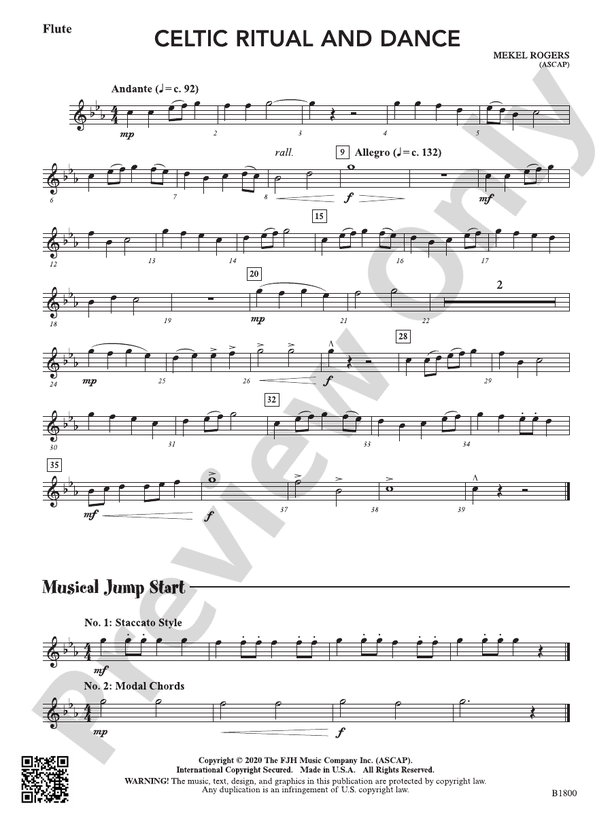 Celtic Ritual and Dance: Flute: Flute Part: Mekel Rogers - Digital ...