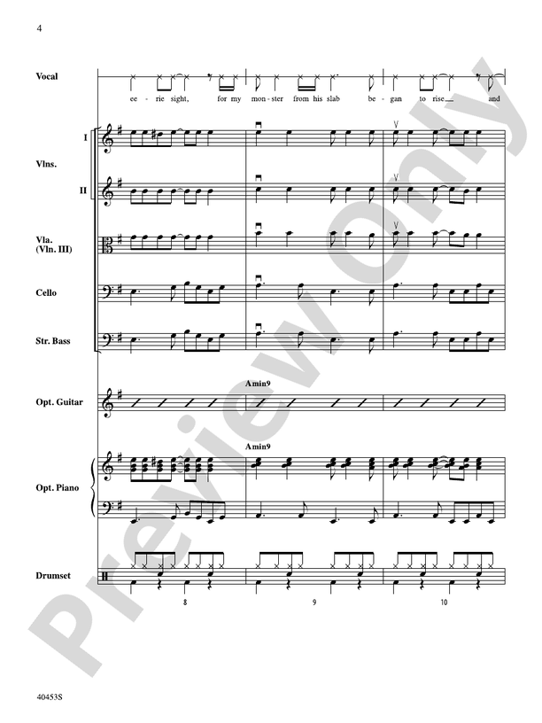 Monster Mash: String Orchestra Conductor Score & Parts: Bobby Pickett ...