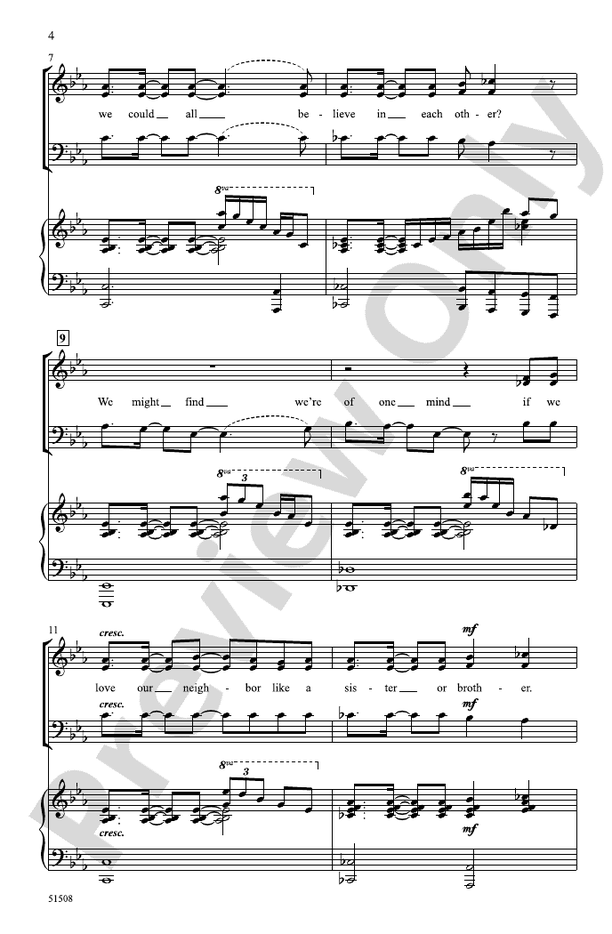 Stronger Together: SAB Choral Octavo: Sherry Blevins - Digital Sheet ...