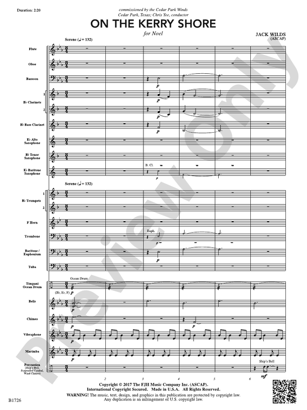 On the Kerry Shore: Score: : Jack Wilds - Digital Sheet Music Download