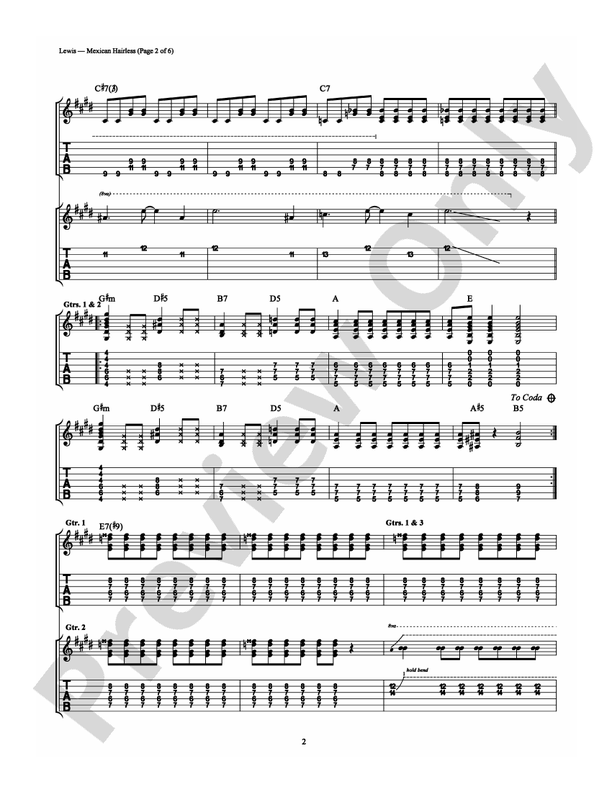 Mexican Hairless: Guitar TAB: Toadies - Digital Sheet Music Download