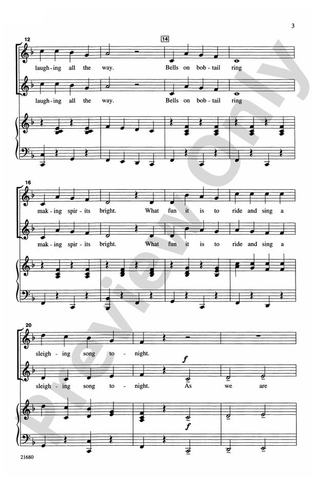 Jingle Bell Dash: 2-Part Choral Octavo - Digital Sheet Music Download