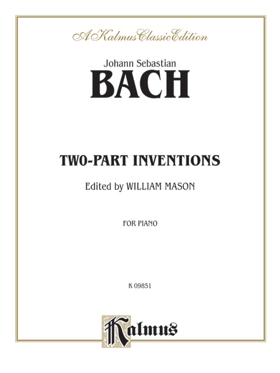 Bach: Two-Part Inventions (Ed. Mason): 9. Two-Part Invention Part ...