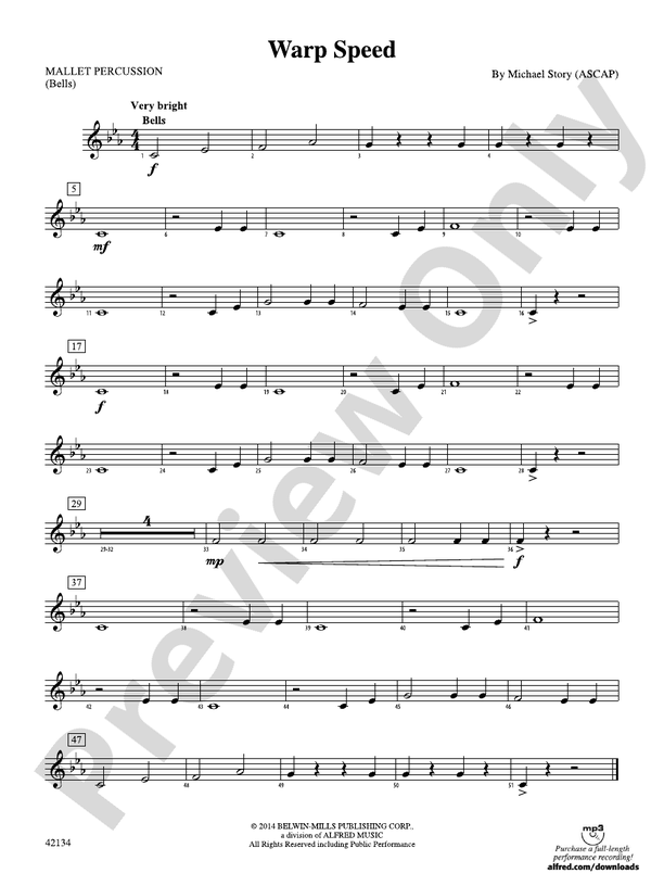 Warp Speed: Mallets: Mallets Part - Digital Sheet Music Download