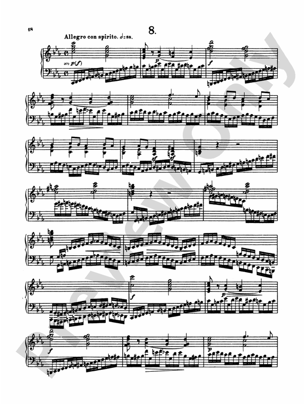 Liszt: Etudes (Volume I): Study in 12 Exercises, No. 8 Part - Digital ...