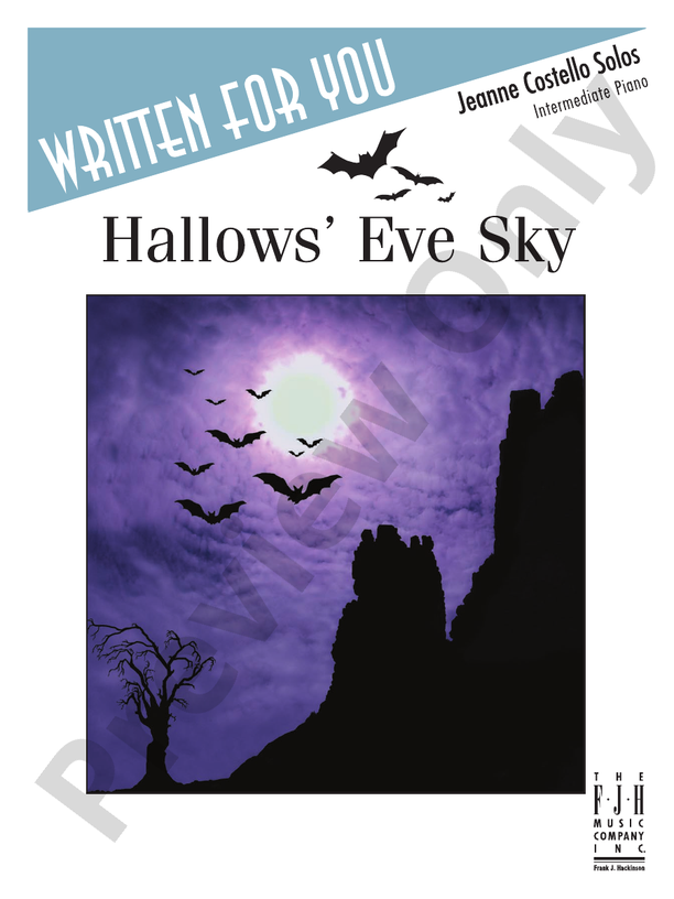 Hallow's Eve Sky: Piano: Jeanne Costello - Digital Sheet Music Download