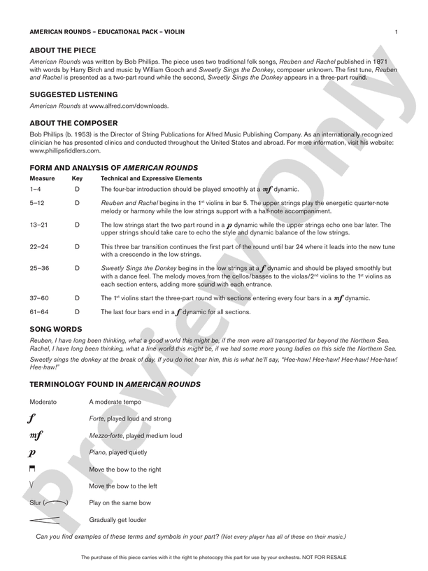 American Rounds: Violin Educational Pack: Violin Educational Pack Part ...
