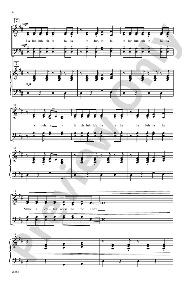 Make a Joyful Noise: SATB Choral Octavo: Carl J. Nygard - Digital Sheet ...