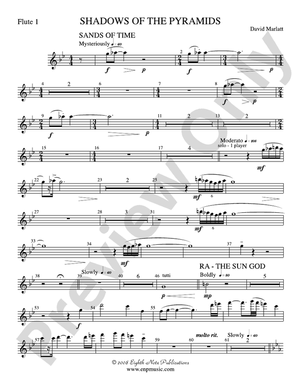 Shadows of the Pyramids: Flute: Flute Part - Digital Sheet Music Download