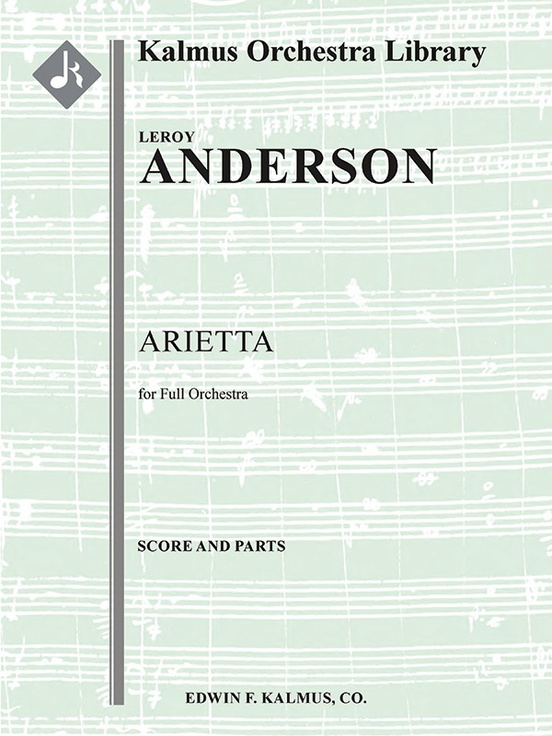 Arietta for Full Orchestra: Full Orchestra, Ensemble Works, Conductor ...