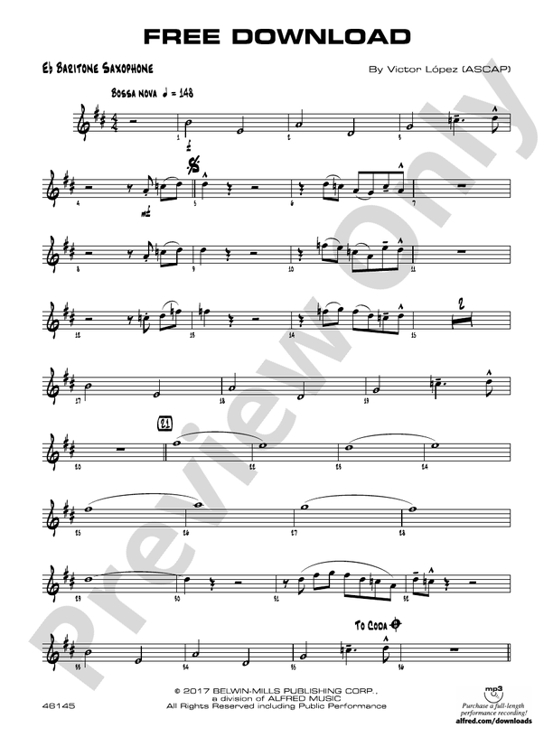 Free Download: E-flat Baritone Saxophone: E-flat Baritone Saxophone ...