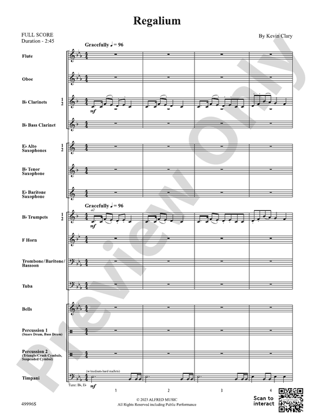 Regalium: : Kevin Clary - Digital Sheet Music Download