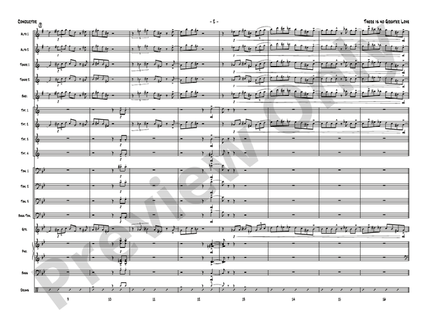 There Is No Greater Love: Jazz Ensemble Conductor Score & Parts: Marty ...