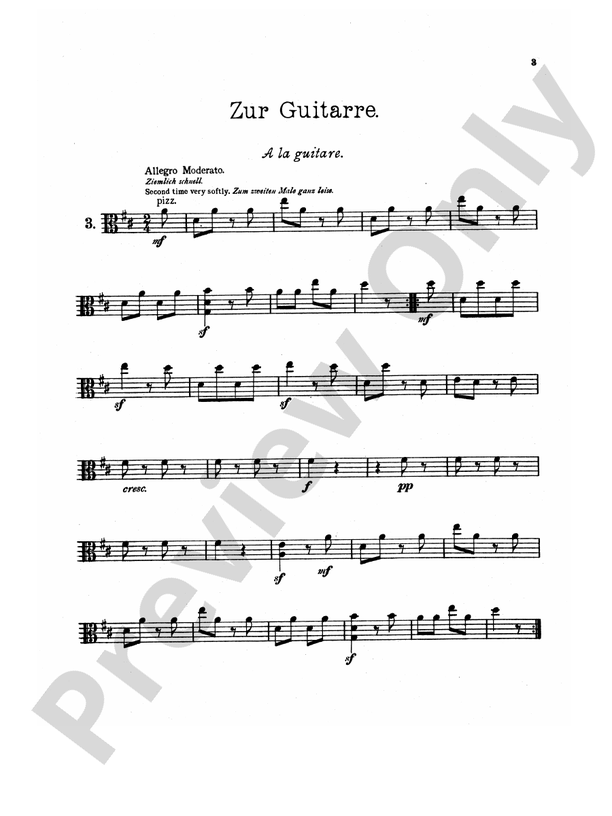 Reinecke: Ten Little Pieces (Petits Morceaux), Op. 122A: Viola Book ...