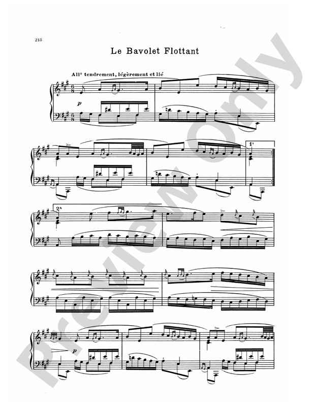 Couperin: Clavichord Pieces (Volume II): Le Bavolet flottant Part ...